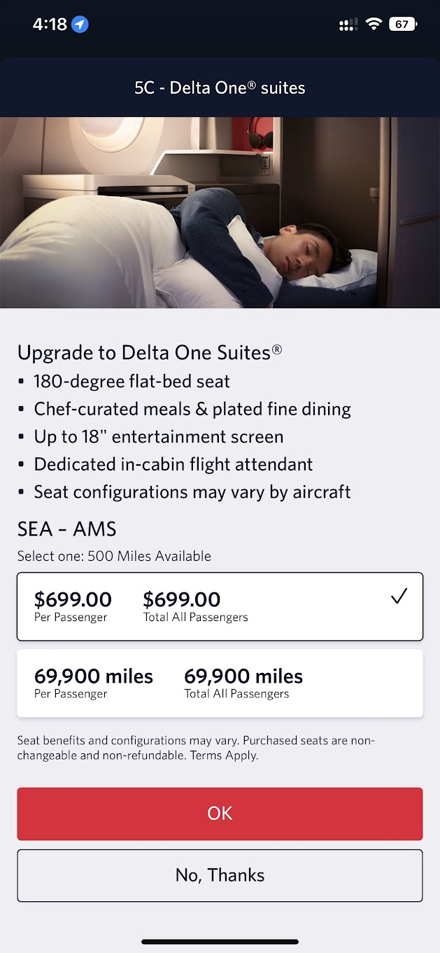 Trip review: Delta One suites (Seattle to Amsterdam) [SEA to AMS ...