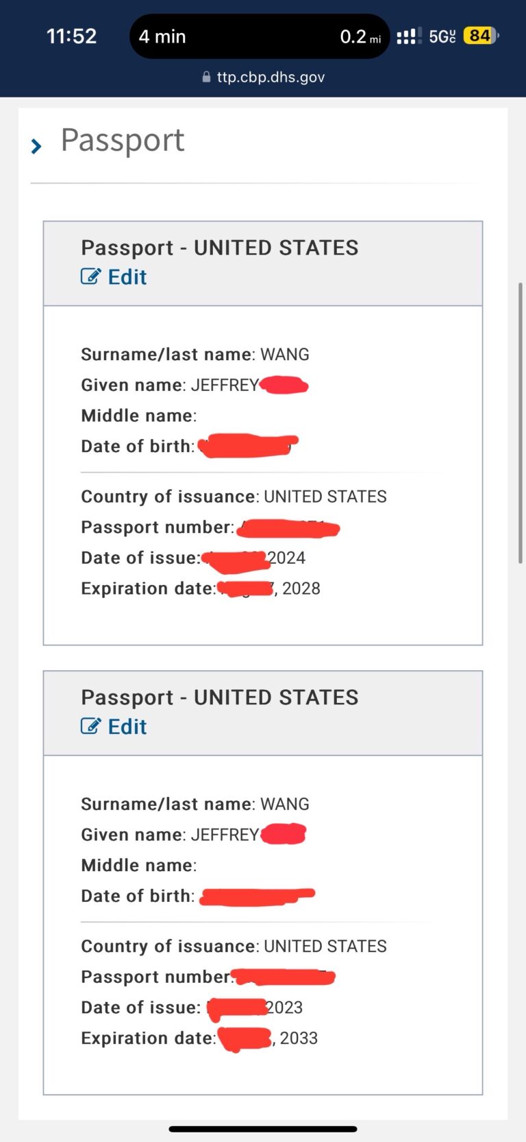 How to add a second passport to your Trusted Traveler Program profile ...
